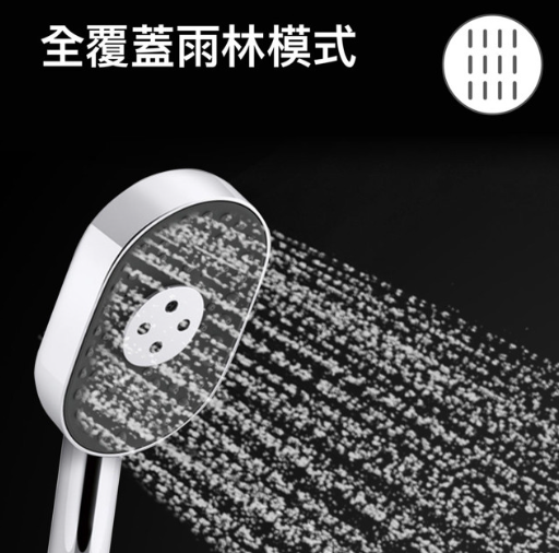 26284T-BL 多功能橢圓手持花灑 (霧黑) – 鴻暻衛浴