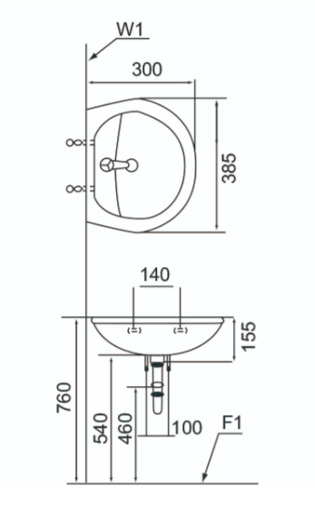 LF-30 / M-1067面盆 – 鴻暻衛浴