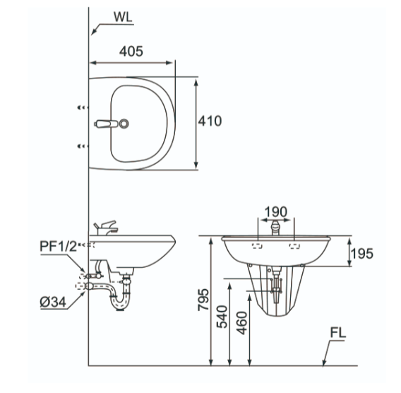 LF-36-1P/M-1067面盆 – 鴻暻衛浴